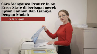 Cara Mengatasi Printer In An Error State di berbagai merek Epson Cannon ...